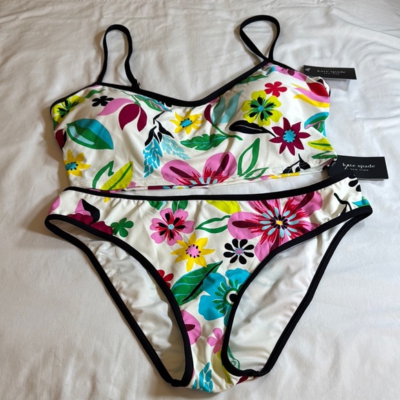kate spade | Swim | Kate Spade Vibrant Floral 2piece Bikini Vacation ...